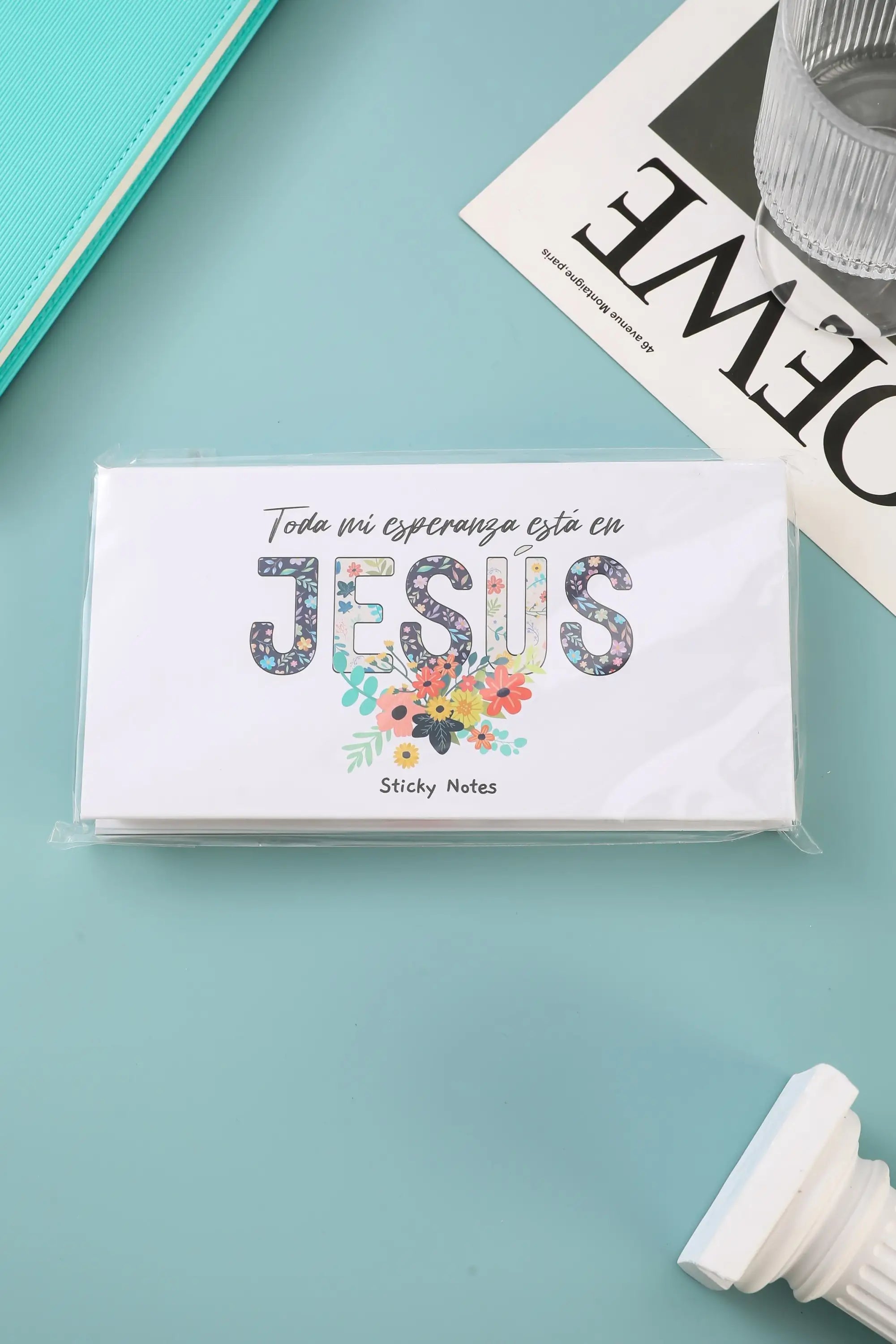Estuche de sticky notes. Mi esperanza está en Jesús | Mundo Biblia